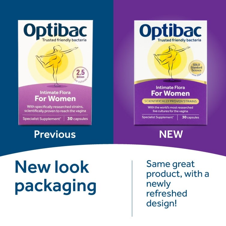 Optibac Probiotics For Women | Intimate Flora | Best Researched